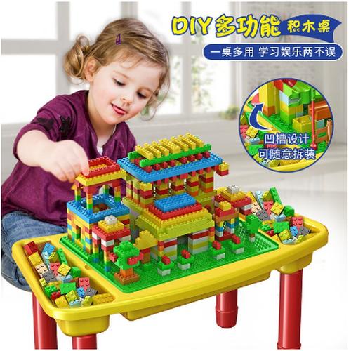Jual Meja multifungsi + lego | lego table meja belajar main pasir ...