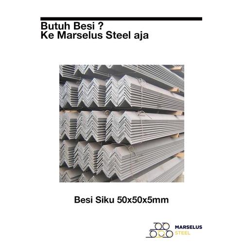 Jual Besi Siku 50 x 50 tebal 5 mm SS400 (Mild Steel) - Jakarta Utara - Marselus Steel | Tokopedia