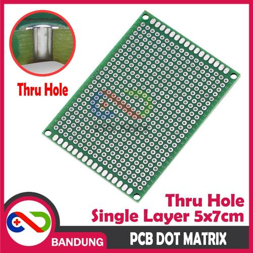 Jual PCB Dot Matrix Thru Hole Single & Double Layer | PCB Lubang Bolong ...