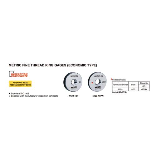 Jual Kaliber Fine Thread Ring Gage, 6g,No Go, M8x0.5 Insize 4129-8GN - Jakarta Utara - Alat ...