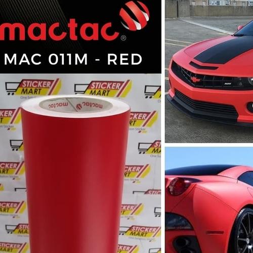 Jual Sticker Mobil Merah Doff Red Matte Mactac alt Oracal Murah - Kota ...