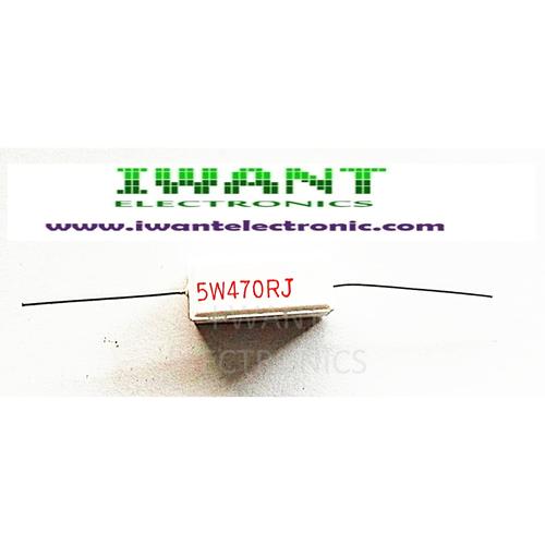 Jual RESISTOR 5 WATT 470 OHM RESISTOR 470 OHM 5W KAPUR RESISTOR 5W 470 ...