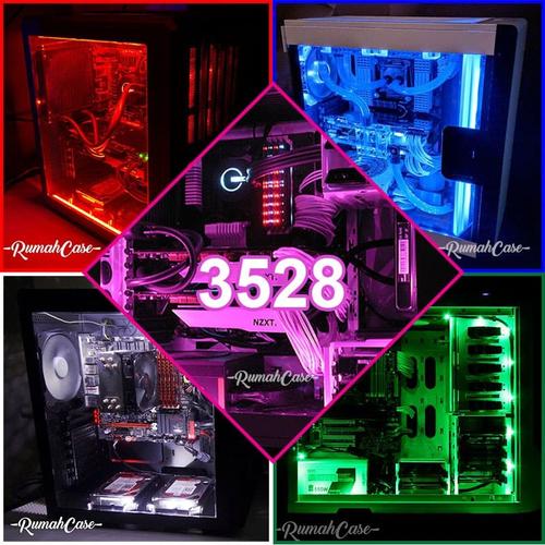 Jual LED STRIP 3528 50 CM MOLEX PC MOD Lampu hias modif casing Komputer ...