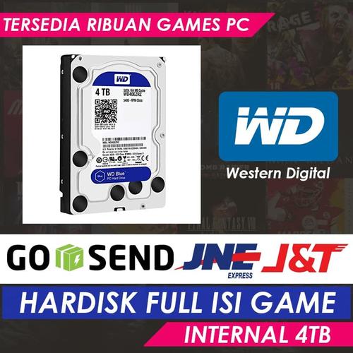 Promo HARDISK INTERNAL WDC 4TB FULL ISI GAME PC / MOVIE / ANIME Cicil 0 ...