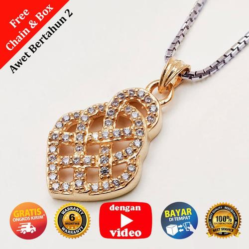 Jual Gold 045 F- Kalung Perak EMAS ASLI KOREA (Awet 7 tahun ++) FREE C&B - Kab. Tangerang ...