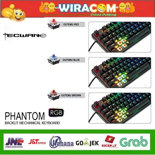 Jual Tecware Phantom 87 Key RGB TKL Mechanical Keyboard Outemu - Blue ...