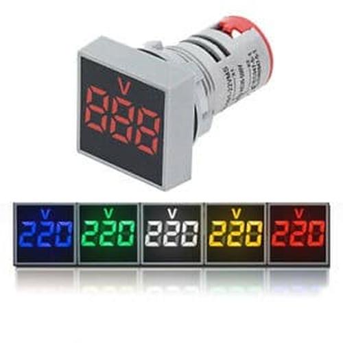 Jual PILOT LAMP LED WITH VOLT INDICATOR 22mm / VOLTMETER DIGITAL ...