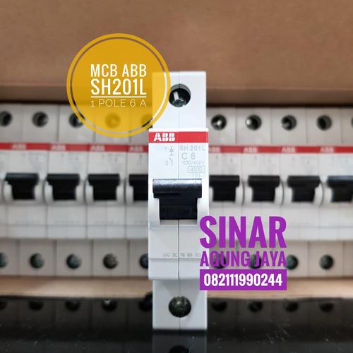 Jual MCB ABB 1PHASE 6 4,5KA 10A 16A 25A SH201L SNI MCB 1 POLE MCB SH 201L - 1P 25A - Jakarta ...