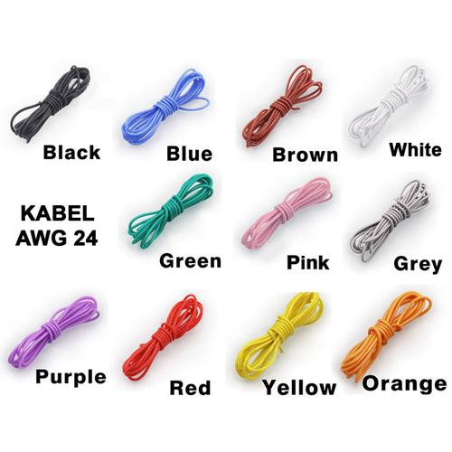 Jual 24 AWG High Quality Silicone Wire Cable Kabel Silikon Serabut ...