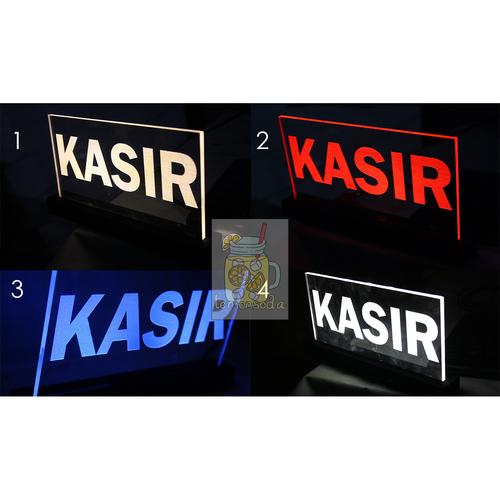 Jual Tulisan KASIR Akrilik LED 20 x 10cm Lampu KASIR Akrilik - Warm ...