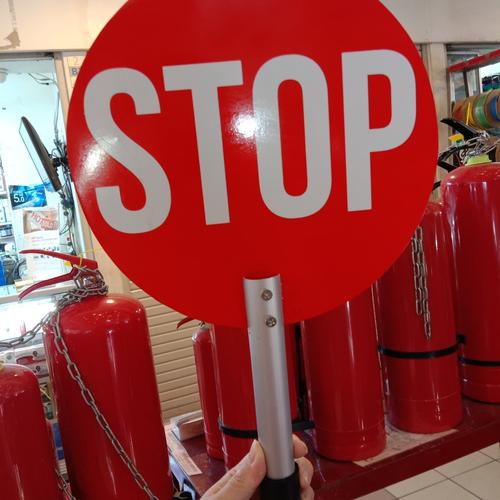 Jual SIGN PLAT K3 RAMBU STOP DIAMETER 24CM PEGANGAN 22CM - Jakarta ...