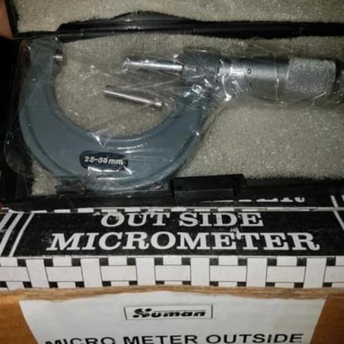 Jual Out Side Micrometer Jarak 25 - 50 x 0.01 - Mikrometer Luar Micro ...