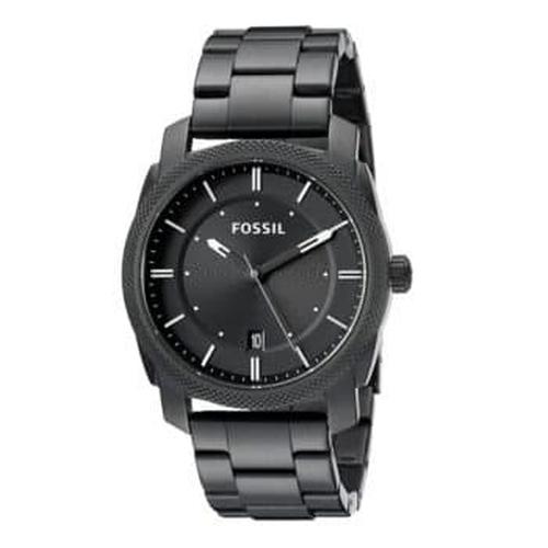 Jual Fossil FS4775 Machine Three Hand Stainless Steel black original ...