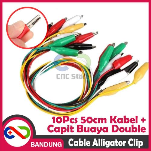 Jual 10SET 10PCS KABEL CAPIT BUAYA ALLIGATOR ALIGATOR CLIP DOUBLE HEAD ...