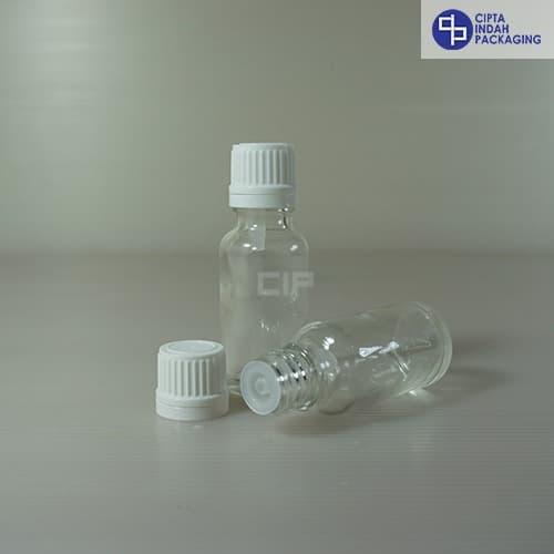 Jual BOTOL KACA 20 ML BENING - TUTUP FILLER PUTIH - Kota Bekasi - cipta ...