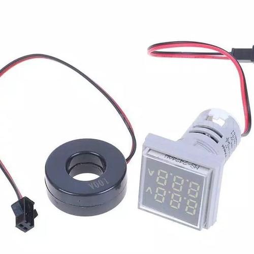 Jual Dual Display Voltmeter Ampermeter AC 60 - 380 VAC 0 - 100 A 22mm - Kab. Kudus - Fajar ...