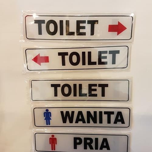 Jual SIGN K3 SAFETY AKRILIK PRIA/WANITA/TOILET/ TOILET PANAH KANAN/KIRI ...