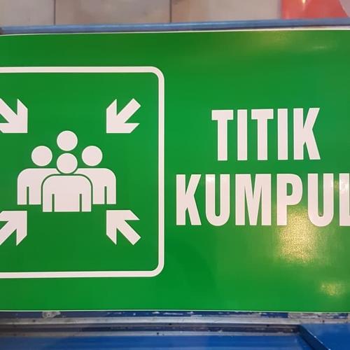 Jual JUAL SIGN LABEL STICKER SAFETY TITIK KUMPUL UK 20X30CM. SIGN ...