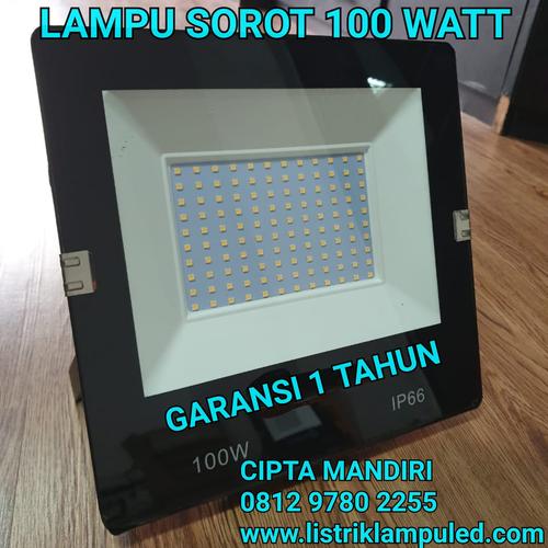 Jual LAMPU SOROT LED 100WATT / LAMPU TEMBAK TIPIS 100 WATT 100W 100 W ...