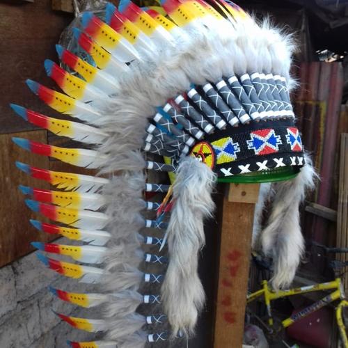 Jual Topi indian topi apache warbonnet indian topi bulu ayam - Kab ...