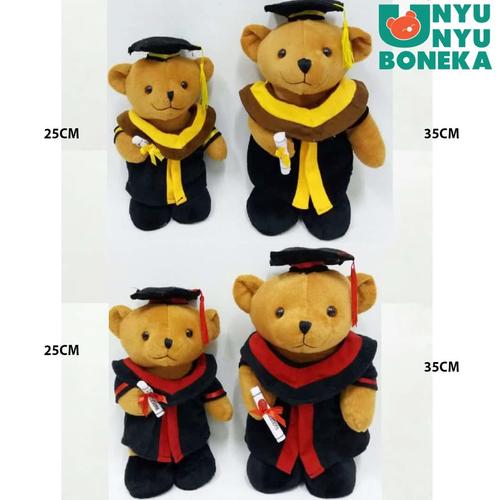 Jual Boneka toga wisuda teddy Bear 30cm graduation souvenir kampus ...