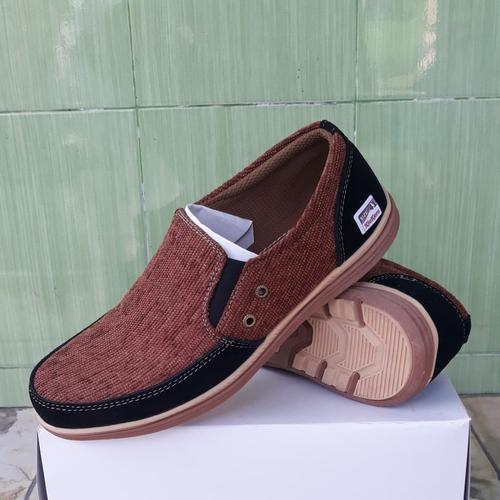Jual Sepatu Santai Pria Casual Selop Bagor Trendy Murah Keren - Cokelat ...
