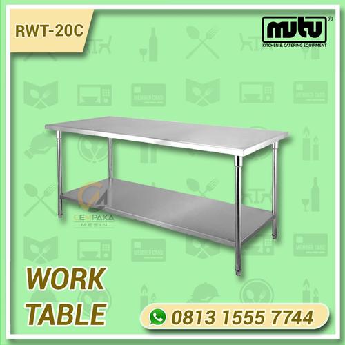 Jual Meja Stainless Steel 2 Meter Working Table Dapur Restoran MUTU RWT ...