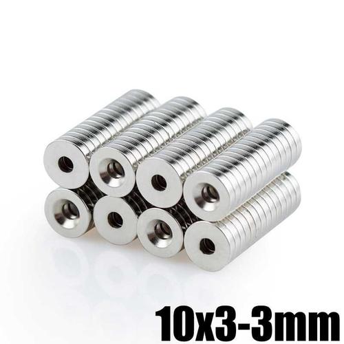 Promo OLOEY Strong Neodymium Magnet NdFeB Countersunk Ring N52 30 PCS ...