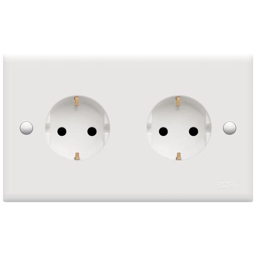 Jual BOSS BT426/16S 16A 250V twin gang schuko socket outlet wsafety ...
