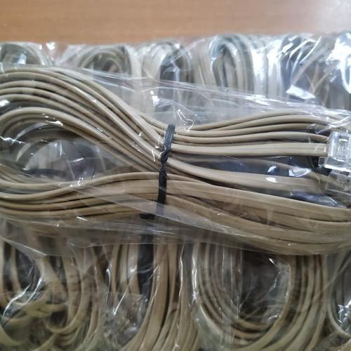 Jual Kabel telepon 10m isi 4 plus RJ11 siap pakai kabel telpon ...