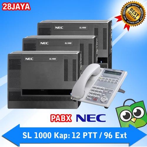 Jual Pabx Nec SL1000 : Kapasitas 12 PTT / 96 Ext + Operator 12TXH - Jakarta Pusat - NURSECALL ...