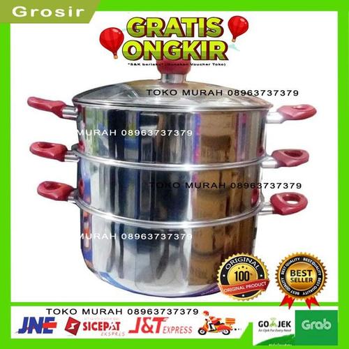 Jual Steamer Panci 3 susun 28 Kukus Kukusan Nasi Tim Somay Dimsum ...