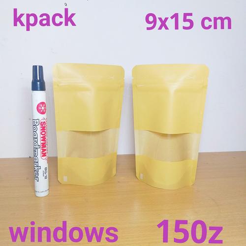 Jual kemasan standing pouch ecopack craft window 9x15 - Kota Semarang ...