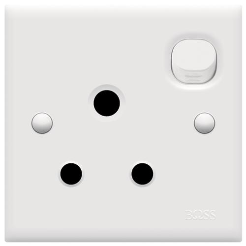 Jual BOSS B15/15 15A 250V 3round Pin switched socket outlet wsafety ...