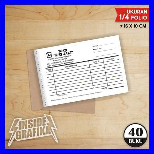 Jual Cetak Nota Rangkap 2 Ply Toko Bangunan Besi TB NCR - Kota ...