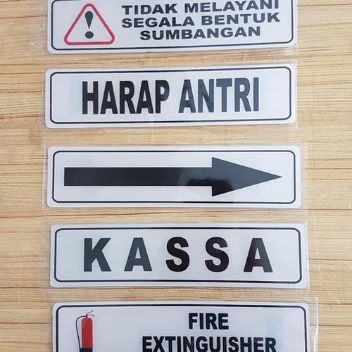 Jual SIGN AKRILIK ANEKA SIGN HARGA SATUAN UKURAN 4.5X19.5CM - Jakarta ...