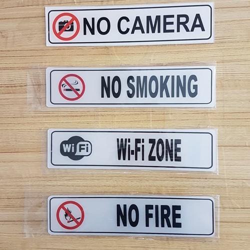 Jual SIGN AKRILIK K3 RAMBU ANEKA SIGN HARGA SATUAN UK 4.5X19.5CM ...