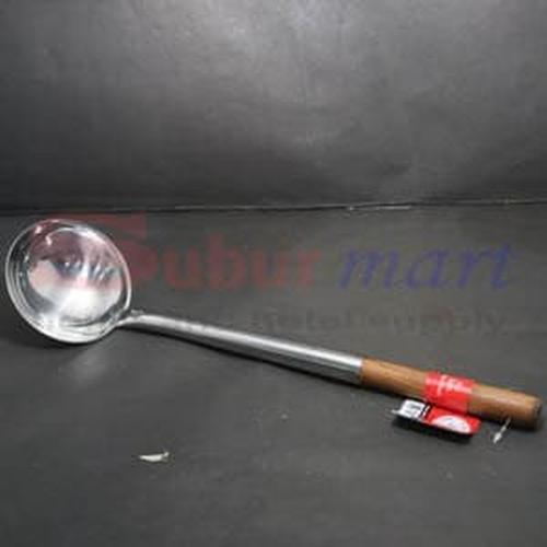 Jual Sendok Sup / Chinese Ladle Zebra gagang kayu / Wooden Handle ...