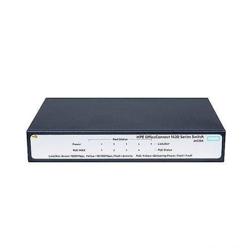 Jual Switch HP 5 Port Gigabit Aruba HPE 1420-5G PoE+ (JH328A) - Jakarta ...