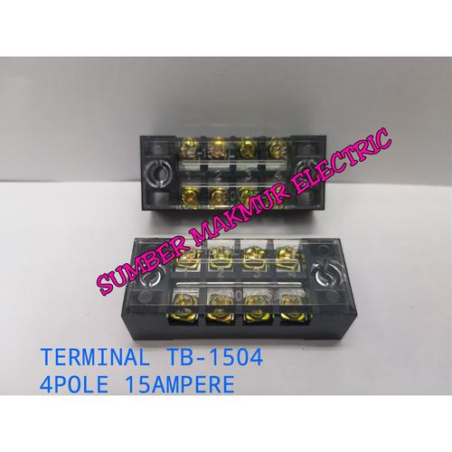 Jual Terminal Block Kaca / Terminal Blok Kaca 4Pole 15Ampere / TB-1504 - Jakarta Barat - SUMBER ...