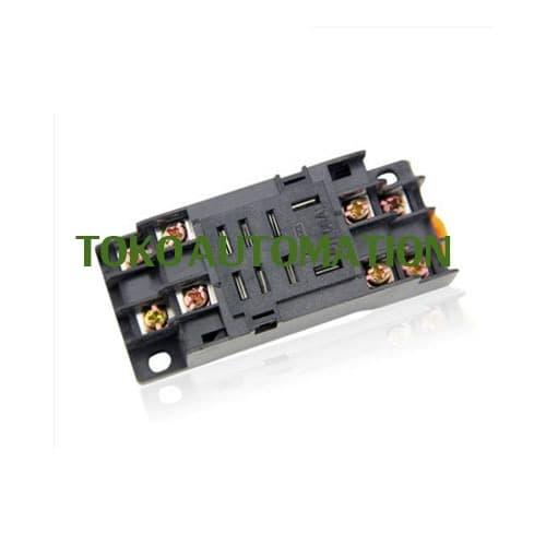 Jual PTF08A PTF08A-E Relay Socket 8-pin DIN-Rail LY SP DP 8 Pin Socket ...