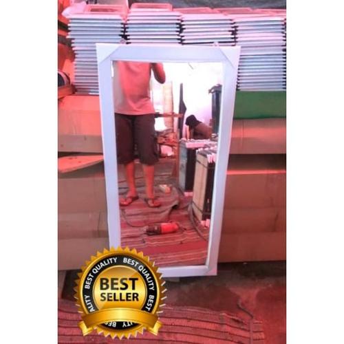 Jual Kaca Rias Model Minimalis Frame Putih ( Sdh Termasuk Packing Kayu ...