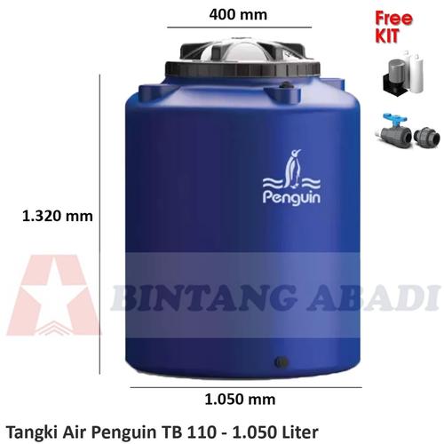 Jual Penguin Tangki Air PVC 1050 Liter TB 110 Toren Torn Tandon Water ...