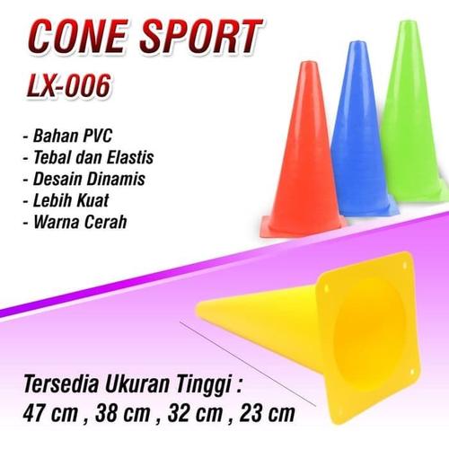 Jual Cone-Cones-kun Kerucut 32CM Penanda Jalan Latihan Olahraga tebal ...