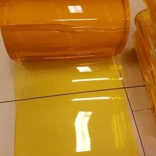 Jual tirai plastik pvc strip curtain yellow (2mm x 20 cm x 1 meter ...
