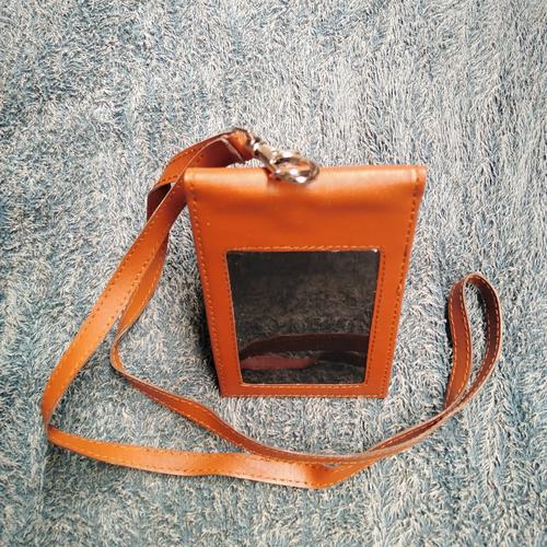 Jual dompet id card holder kulit coklat 2 slot card bagus - Jakarta ...