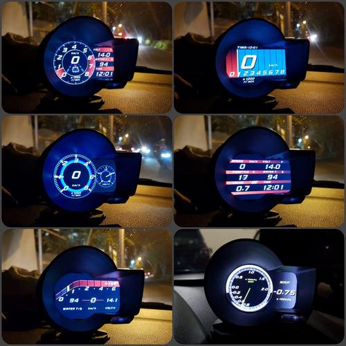 Jual OBD Racing Gauge Tachometer Speedometer Water Temp Aur Fuel Ratio ...
