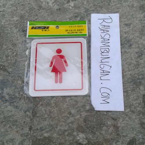 Jual penanda kamar mandi wanita sellery women restroom sign tanda kamar ...