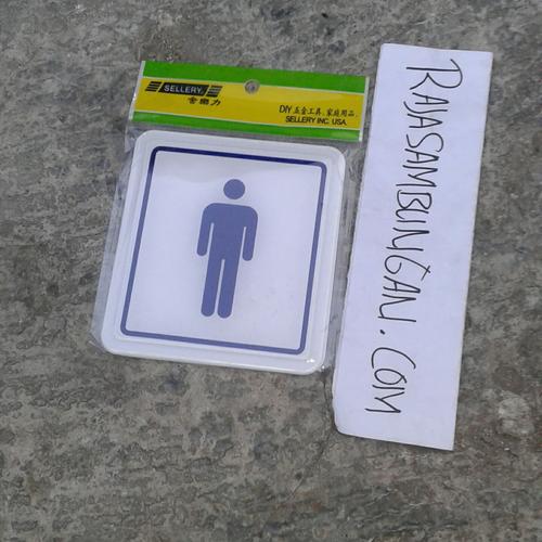 Jual penanda kamar mandi laki laki sellery men restroom sign tanda ...