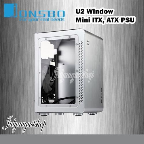 Promo Jonsbo U2 Window - Silver - Mini ITX - ATX PSU Cicil 0% 3x ...